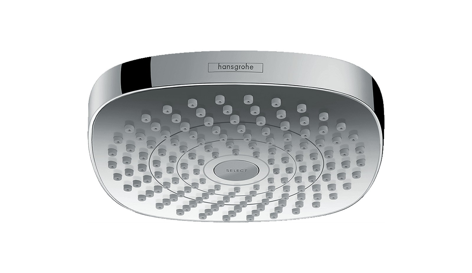 Croma Select E Overhead shower 180 2jet EcoSmart – Elia Bathrooms